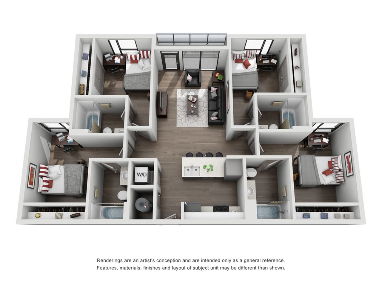 4BR/4BA - The Maverick - Liv+ Arlington